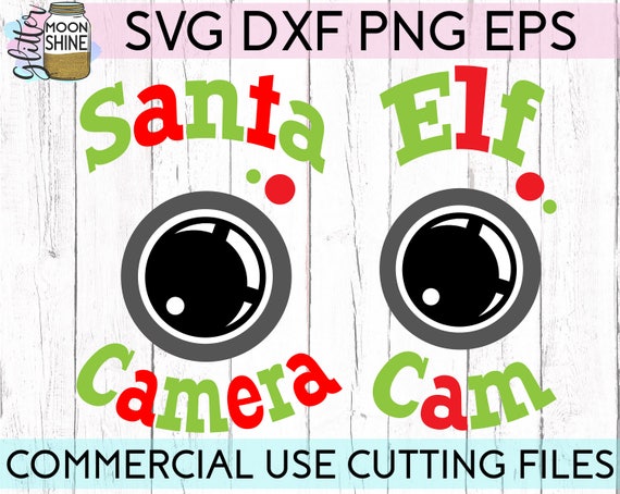 Santa and Elf Camera Bundle Svg Dxf Png Eps Files for Cutting | Etsy
