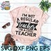 I'm Not A Regular Teacher I'm A Cool Teacher Svg Eps - Etsy