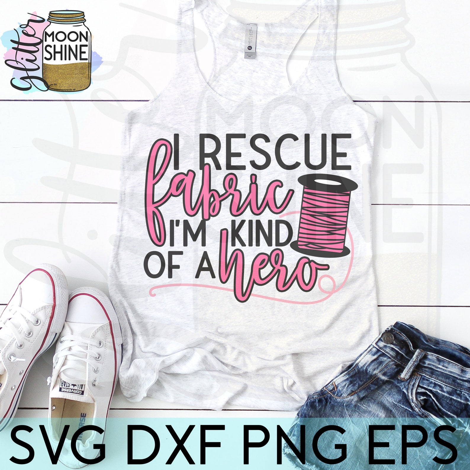 I Rescue Fabric Svg Eps Dxf Png Files for Cutting Machines Cameo Cricut ...