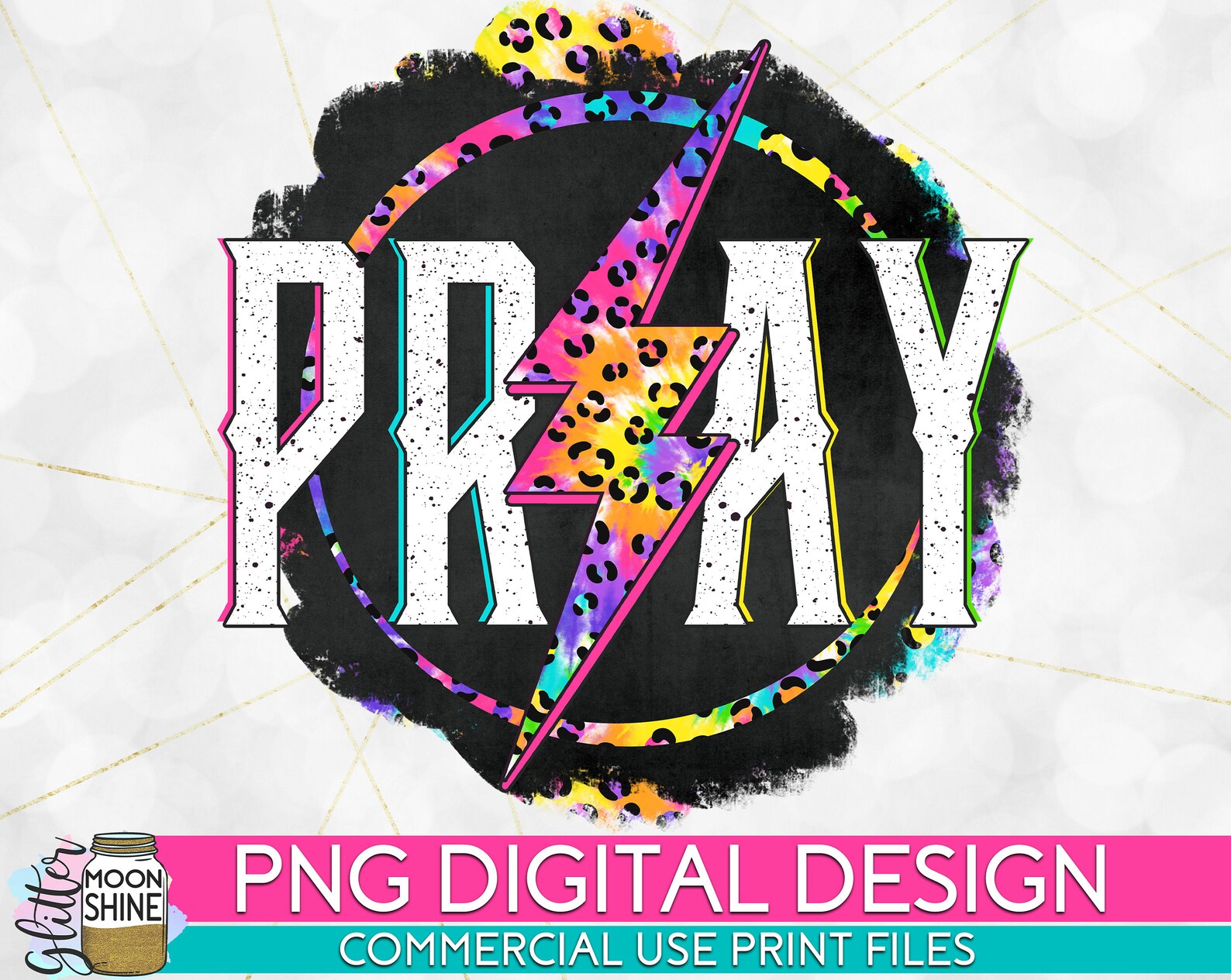 Pray Rainbow Lightning Leopard PNG Print File for Sublimation - Etsy