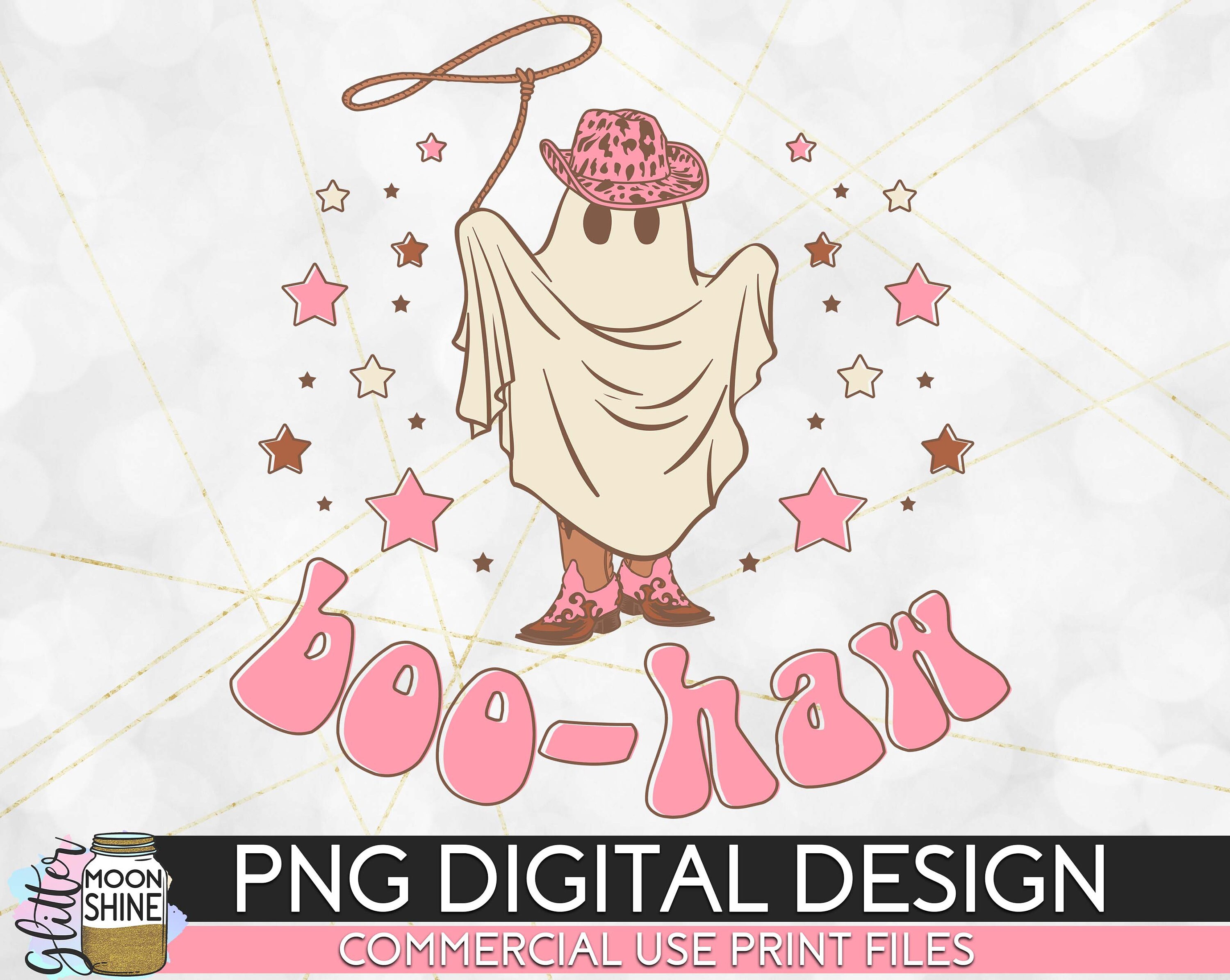 Boo-haw Ghost Pink PNG Print File for Sublimation or Print - Etsy