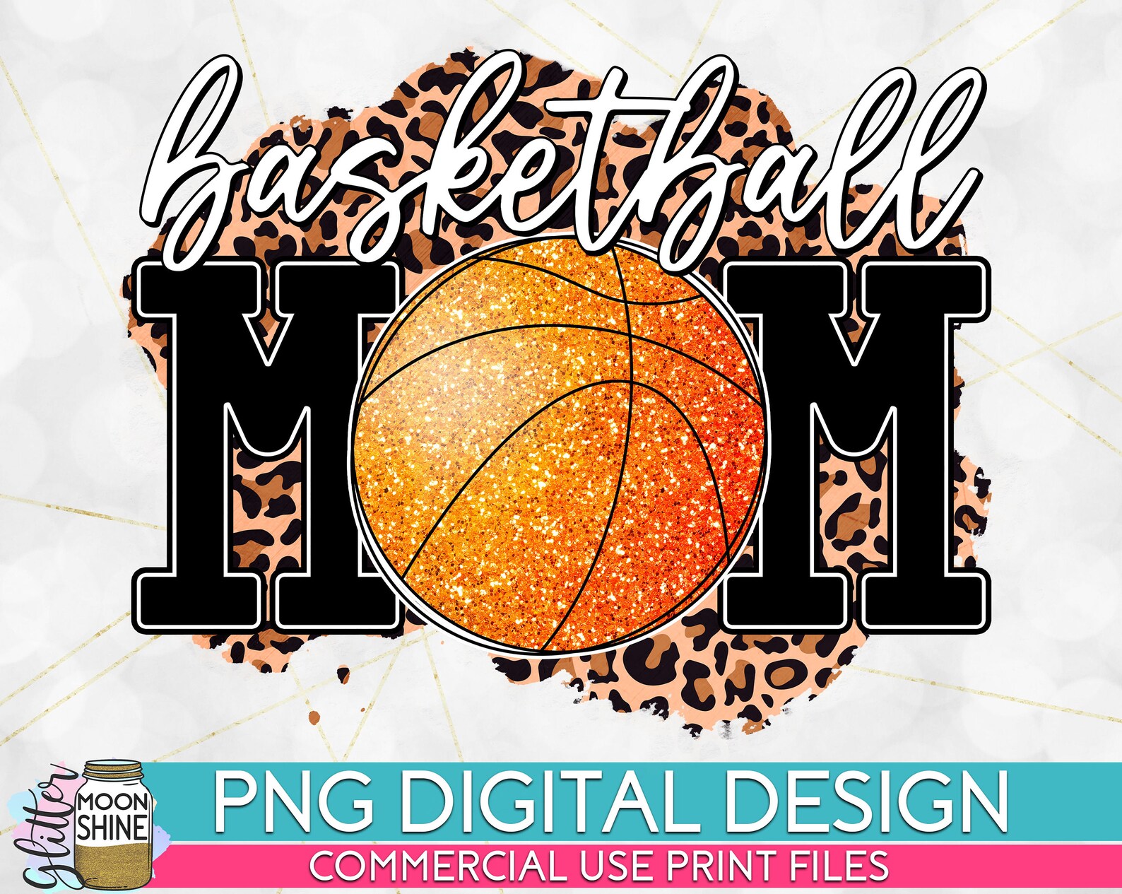 Basketball Mom Leopard PNG Print File for Sublimation or - Etsy