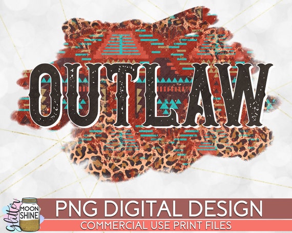 Cowboy Outlaw Digital Design For Sublimation Decals Stickers Cricut ...