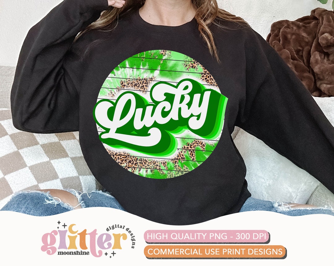 Lucky Leopard Tie Dye Circle PNG Print File for Sublimation or Print ...