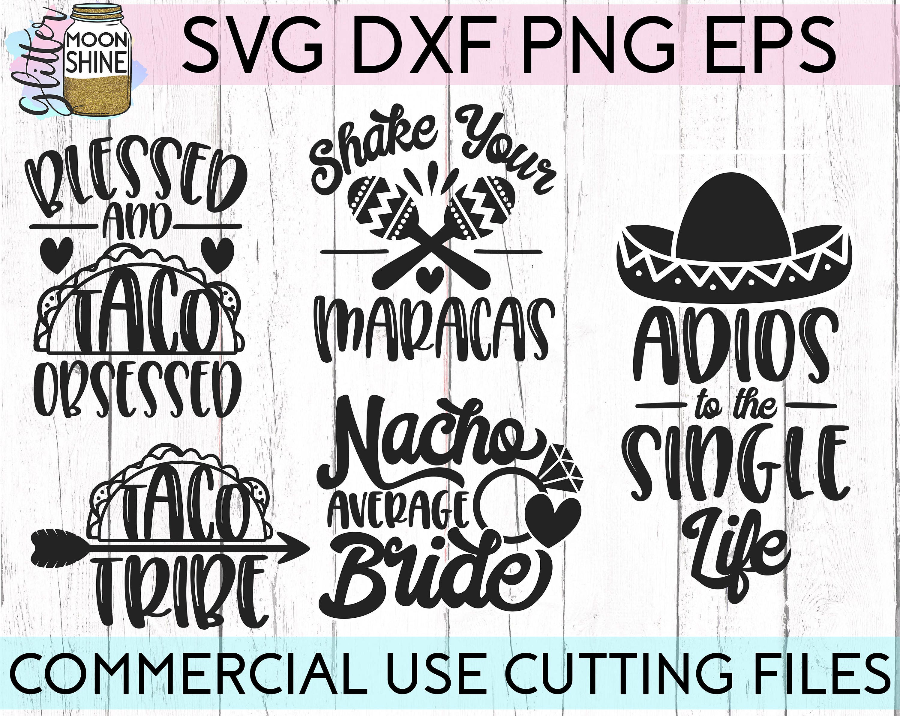 Fiesta Fun Bundle of 17 Svg Eps Dxf Png Files for Cutting - Etsy