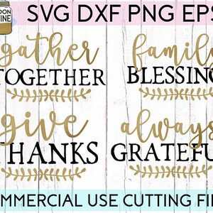 HUGE Thanksgiving Bundle Svg Dxf Png Eps Files for Cutting Machines ...