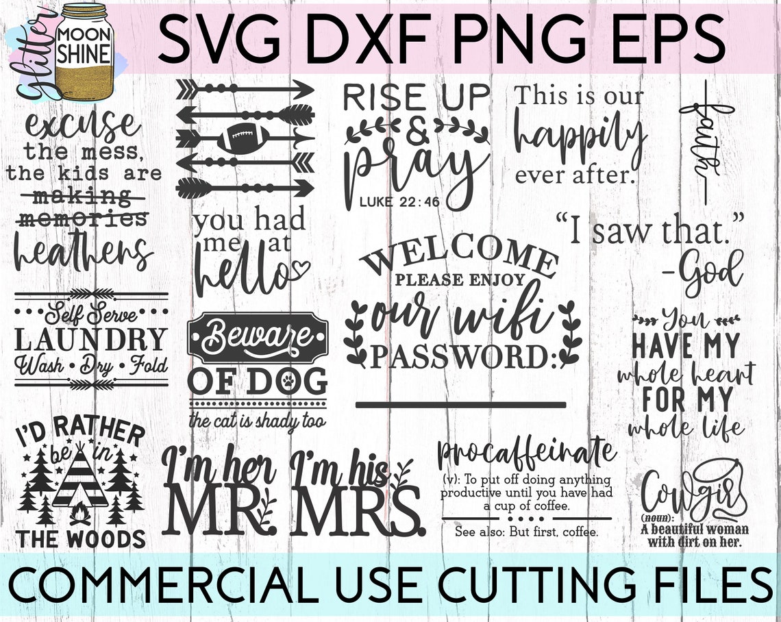 Huge Sign Making Bundle of 50 3 Svg Eps Dxf Png Files for - Etsy
