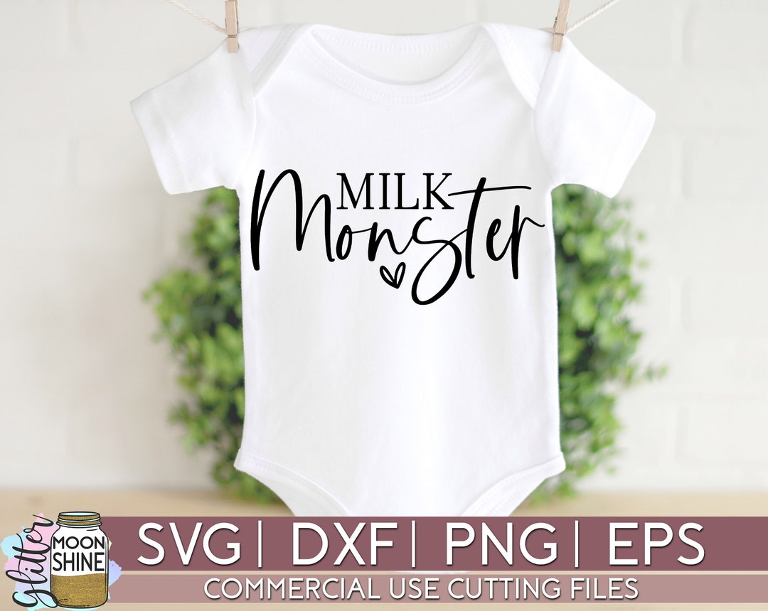 Milk Monster Script Svg Dxf Eps Png Files for Cutting Machines Cameo ...