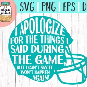 Football Fan Svg Eps Png Dxf Cutting Files for Silhouette Cameo Cricut ...