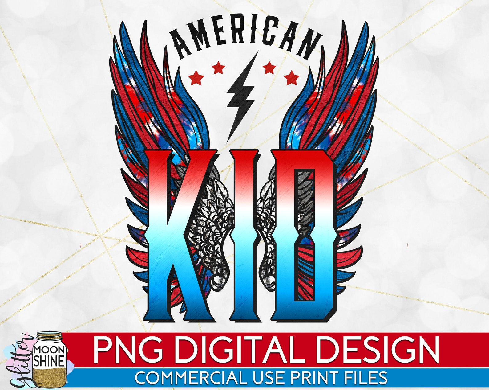 American Kid Wings PNG Print File for Sublimation or Print | Etsy
