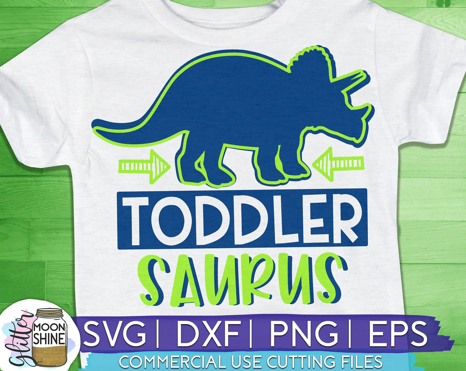 Toddler Saurus Svg Dxf Eps Png Files for Cutting Machines | Etsy