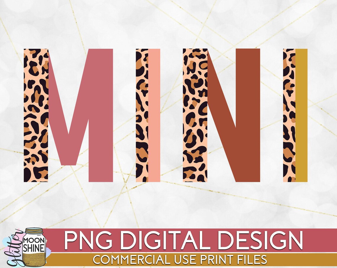 Mini Half Leopard PNG Print File for Sublimation or Print - Etsy