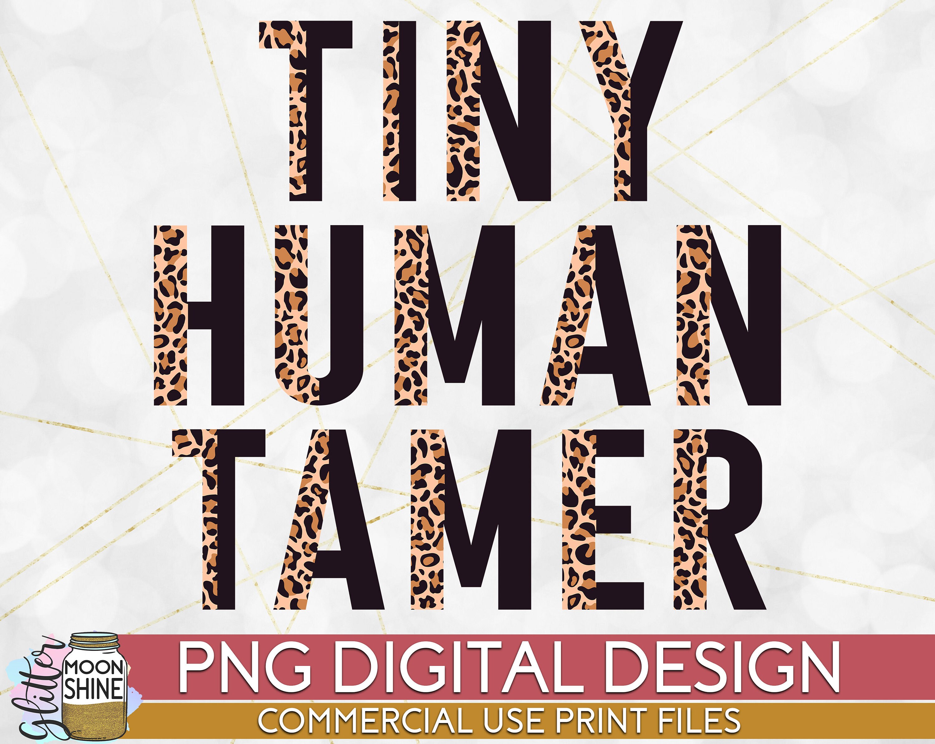 Tiny Human Tamer Half Leopard Black PNG Print File for - Etsy