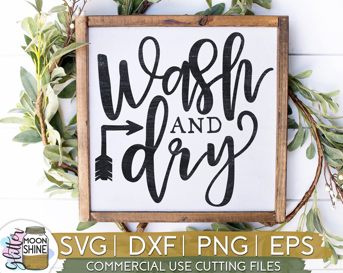 Wash and Dry Svg Eps Dxf Png Files for Cutting Machines Cameo - Etsy