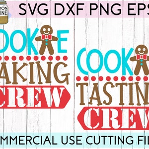 Cooking Baking & Tasting Crew Svg Eps Png Dxf Cutting Files for ...