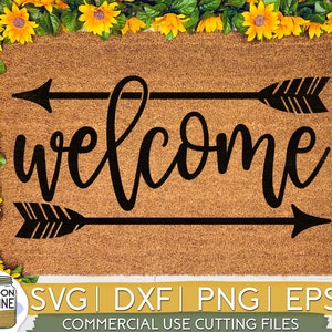 Welcome Arrows Svg Eps Dxf Png Files for Cutting Machines Cameo Cricut ...