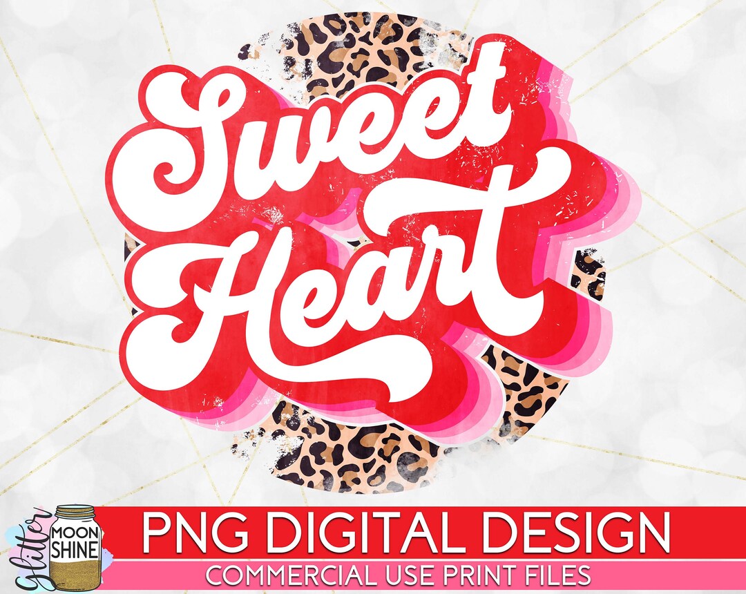Sweetheart Retro Grunge Circle PNG Print File for Sublimation - Etsy