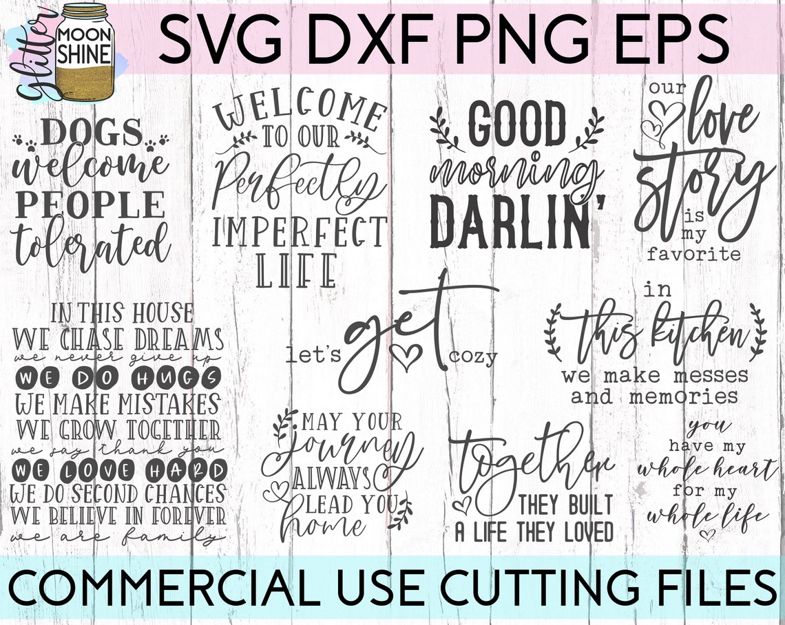 Rustic Home Bundle of 42 Svg Eps Dxf Png Files for Cutting - Etsy