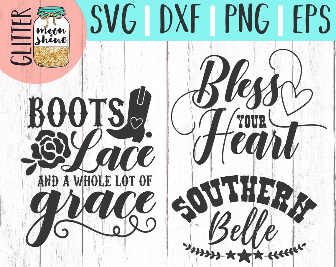 Southern Girl Quotes Bundle Svg Eps Dxf Png Files for Cutting - Etsy