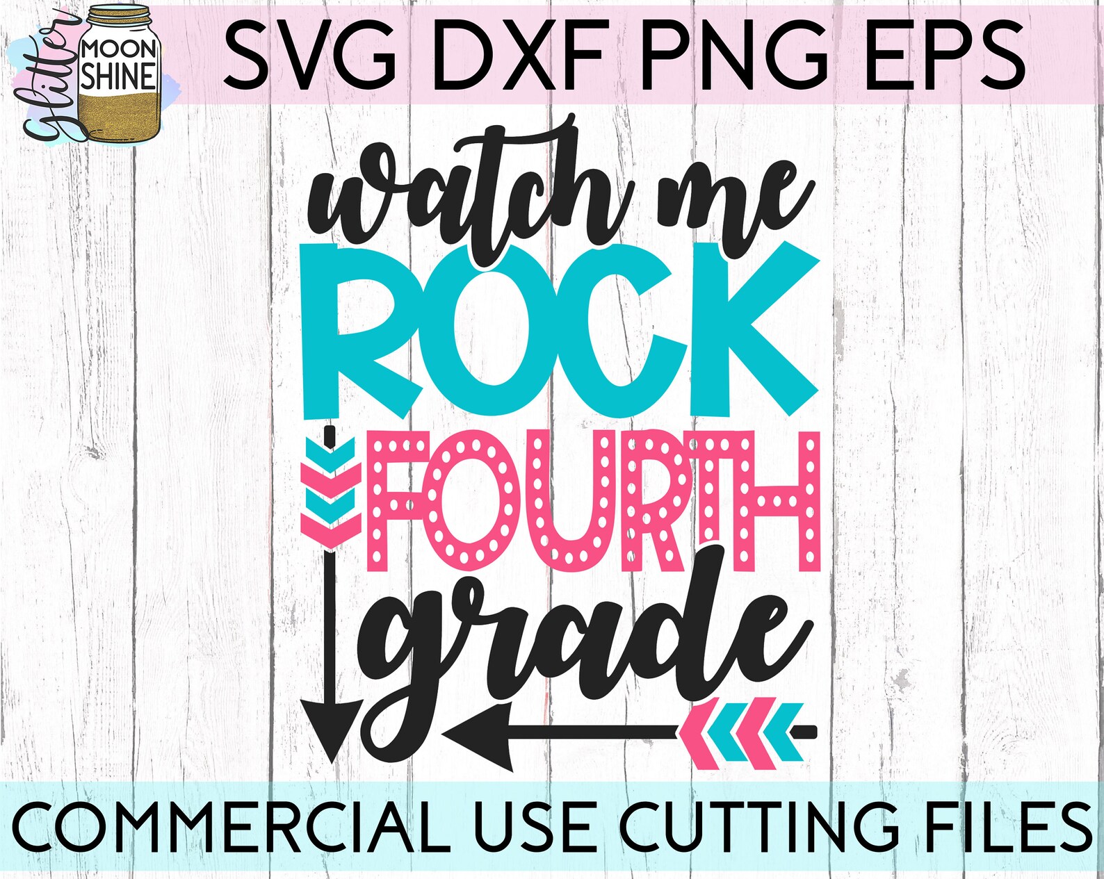 Watch Me Rock Fourth Grade Svg Eps Png Cutting Files for - Etsy