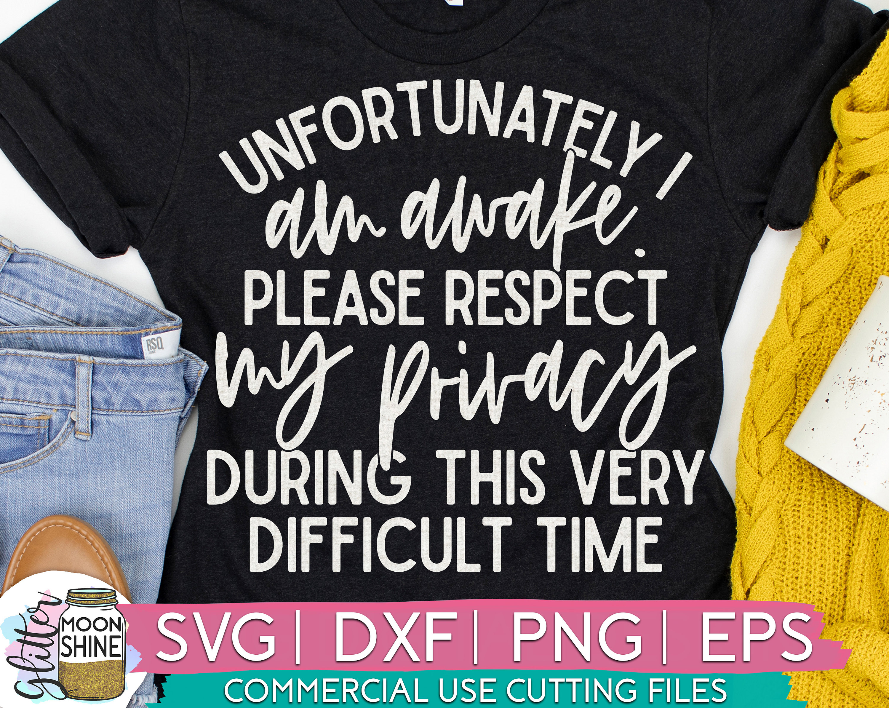 I'm Awake Please Respect My Privacy Svg Dxf Eps Png Files | Etsy