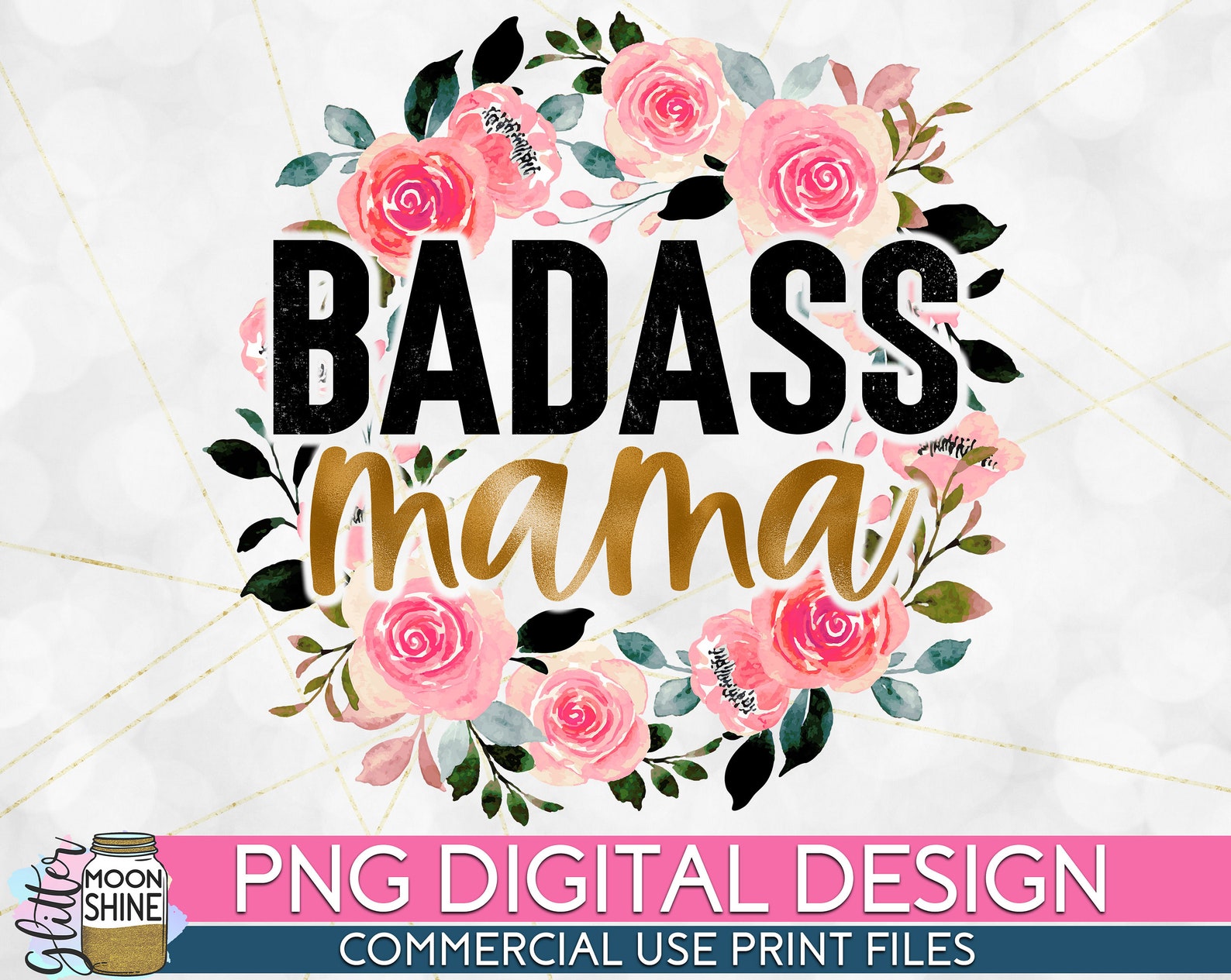 Bada Mama Floral PNG Print File for Sublimation or Print - Etsy