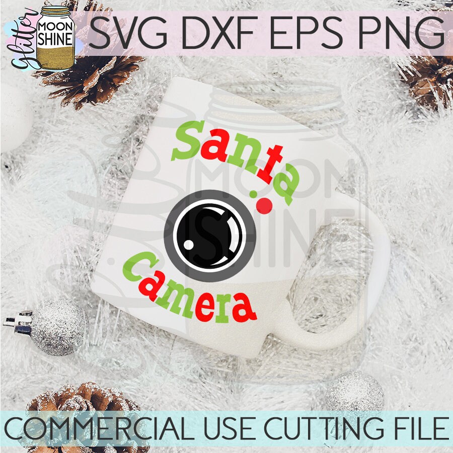 Santa and Elf Camera Bundle Svg Dxf Png Eps Files for Cutting | Etsy