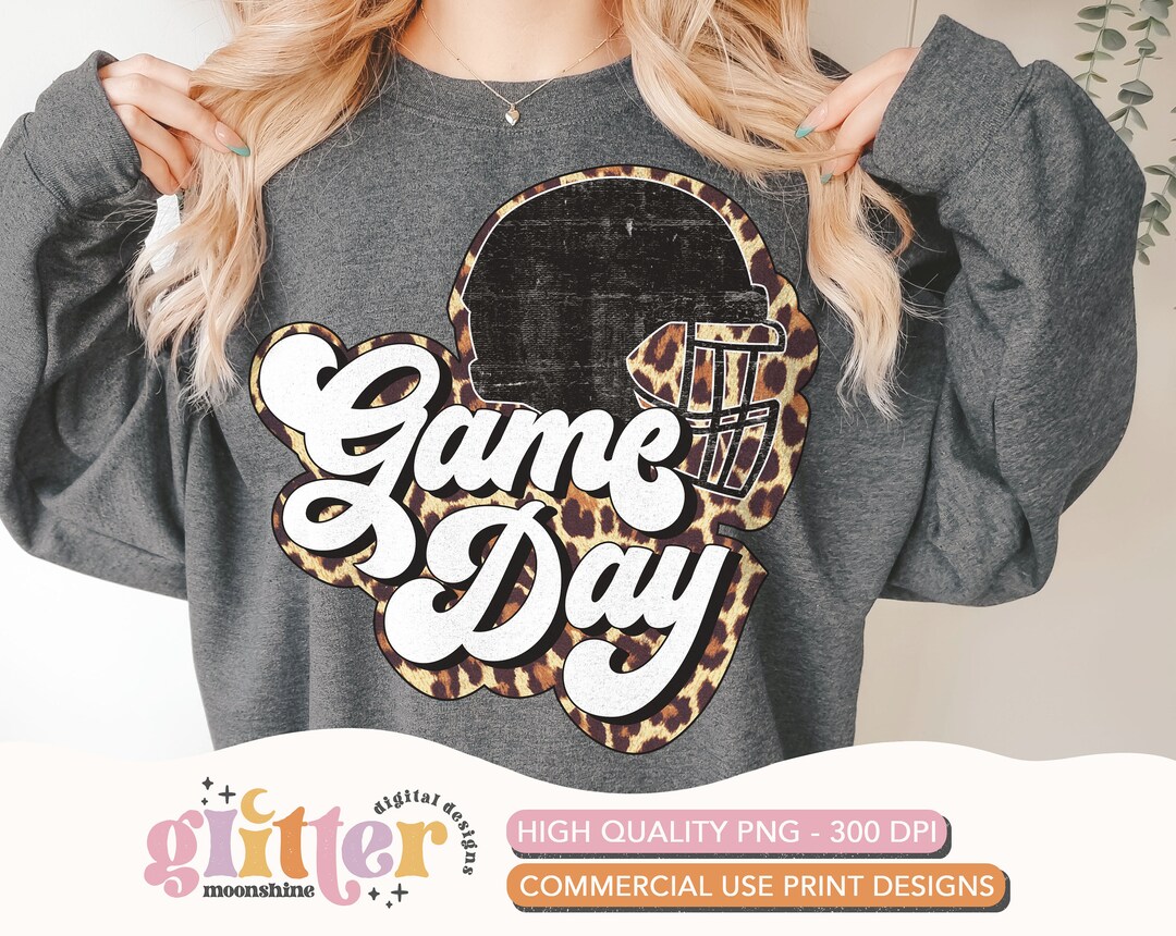 Game Day Helmet Leopard PNG Print File for Sublimation or Print ...