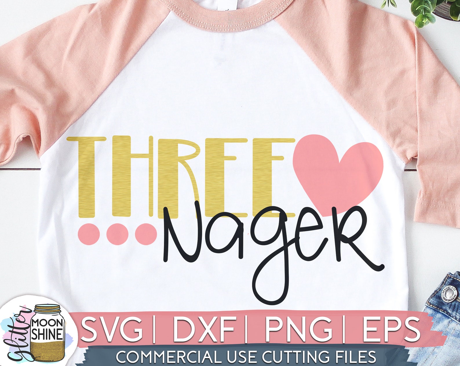 Threenager Third Birthday Svg Png Eps Files for Cutting Machines Cameo Cricut, 3rd Birthday ...