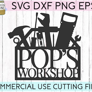 Pop's Workshop Svg Eps Dxf Png Files for Cutting Machines Cameo Cricut ...