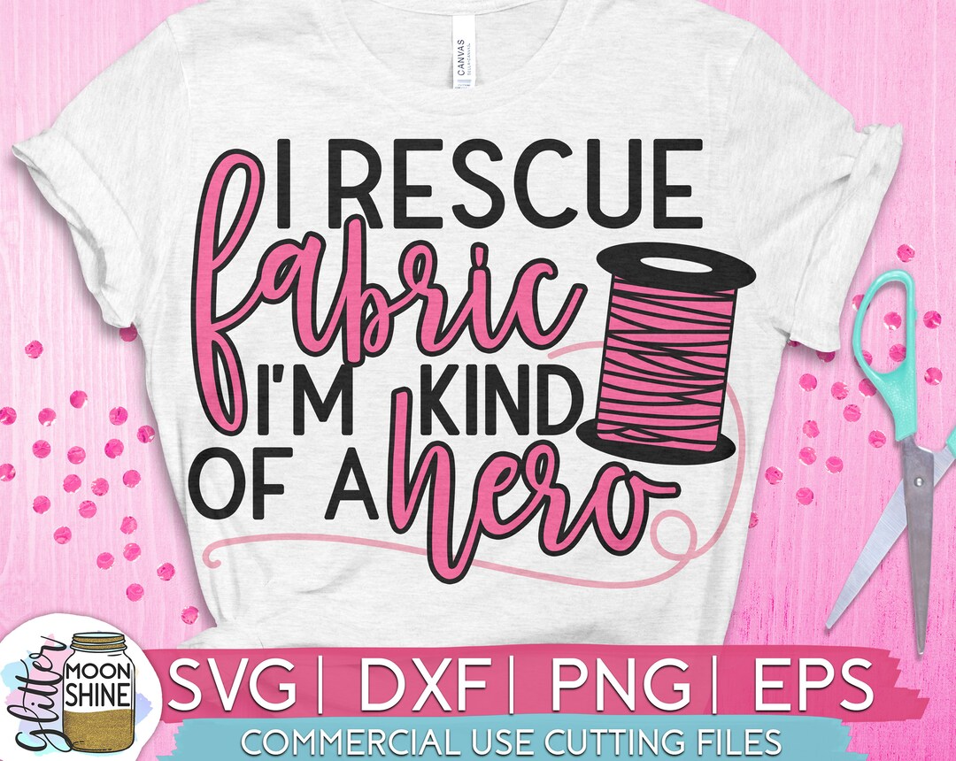 I Rescue Fabric Svg Eps Dxf Png Files for Cutting Machines Cameo Cricut ...
