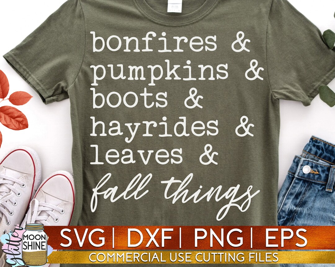 Fall Things Svg Dxf Eps Png Files for Cutting Machines Cameo Cricut ...