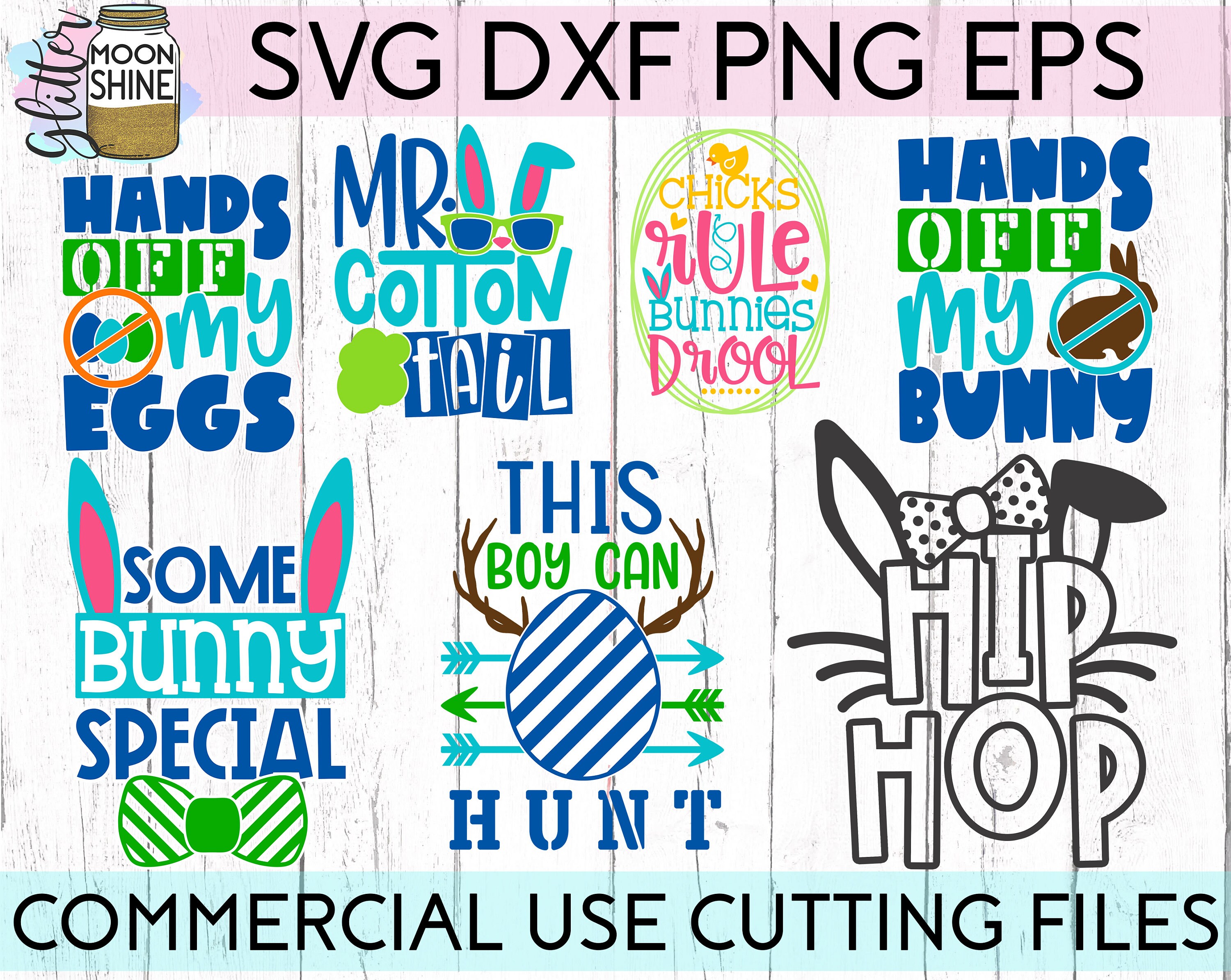 Big Easter Bundle of 23 Svg Eps Dxf Png Files for Cutting - Etsy