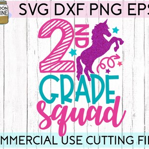 Second Grade Squad Svg Eps Png Cutting Files for Silhouette Cameo ...
