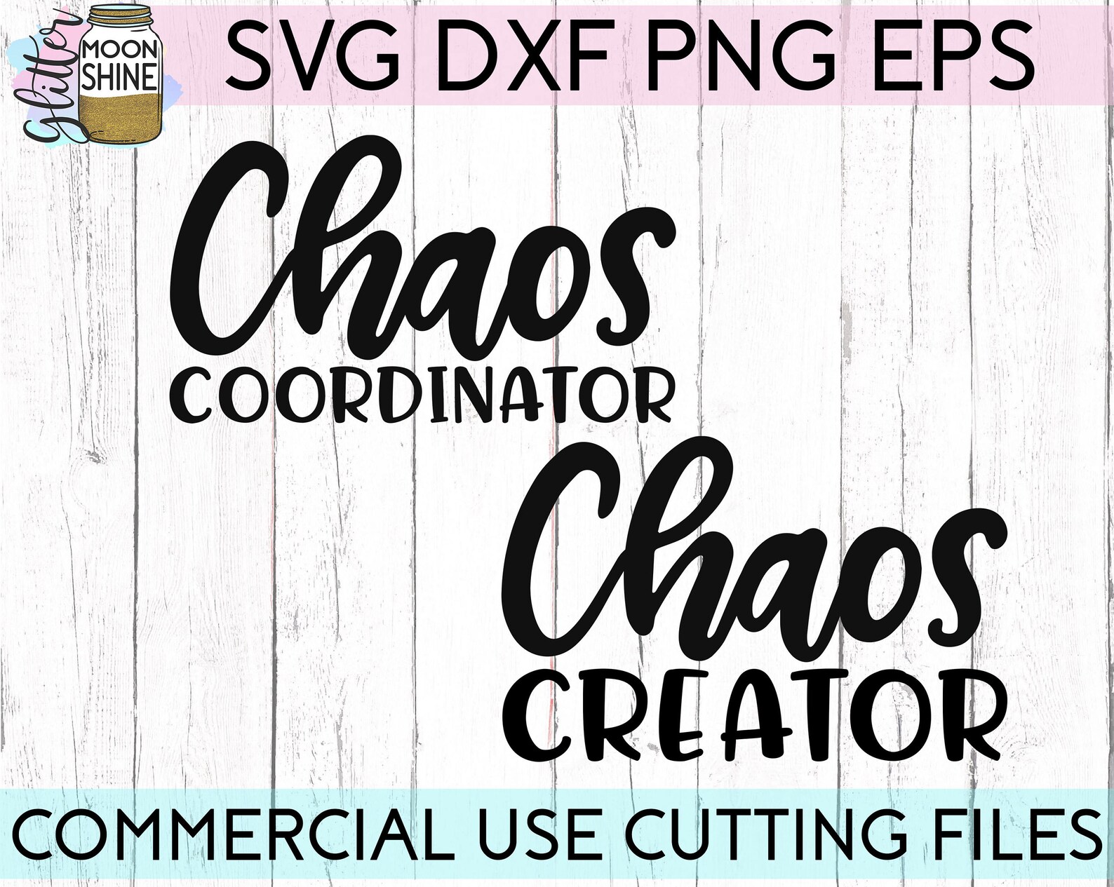 Chaos Coordinator Bundle Svg Eps Dxf Png Files for Cutting | Etsy
