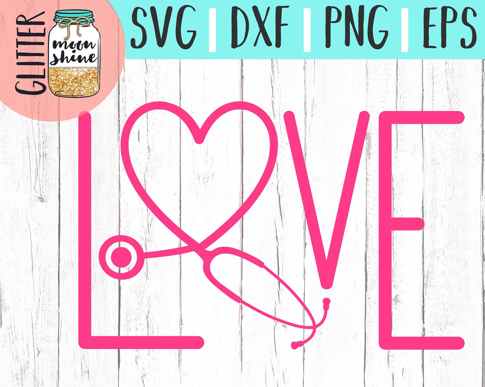 Nurse Love Svg Eps Dxf Png Files for Cutting Machines Cameo - Etsy