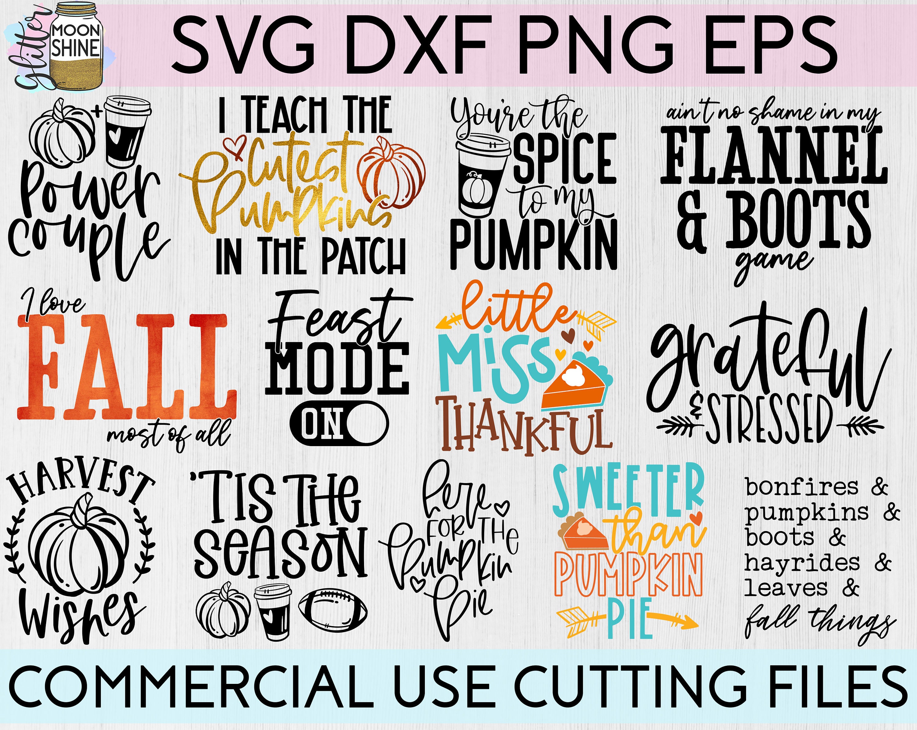 Big Fall Bundle of 28 1 Svg Dxf Eps Png Files for Cutting - Etsy