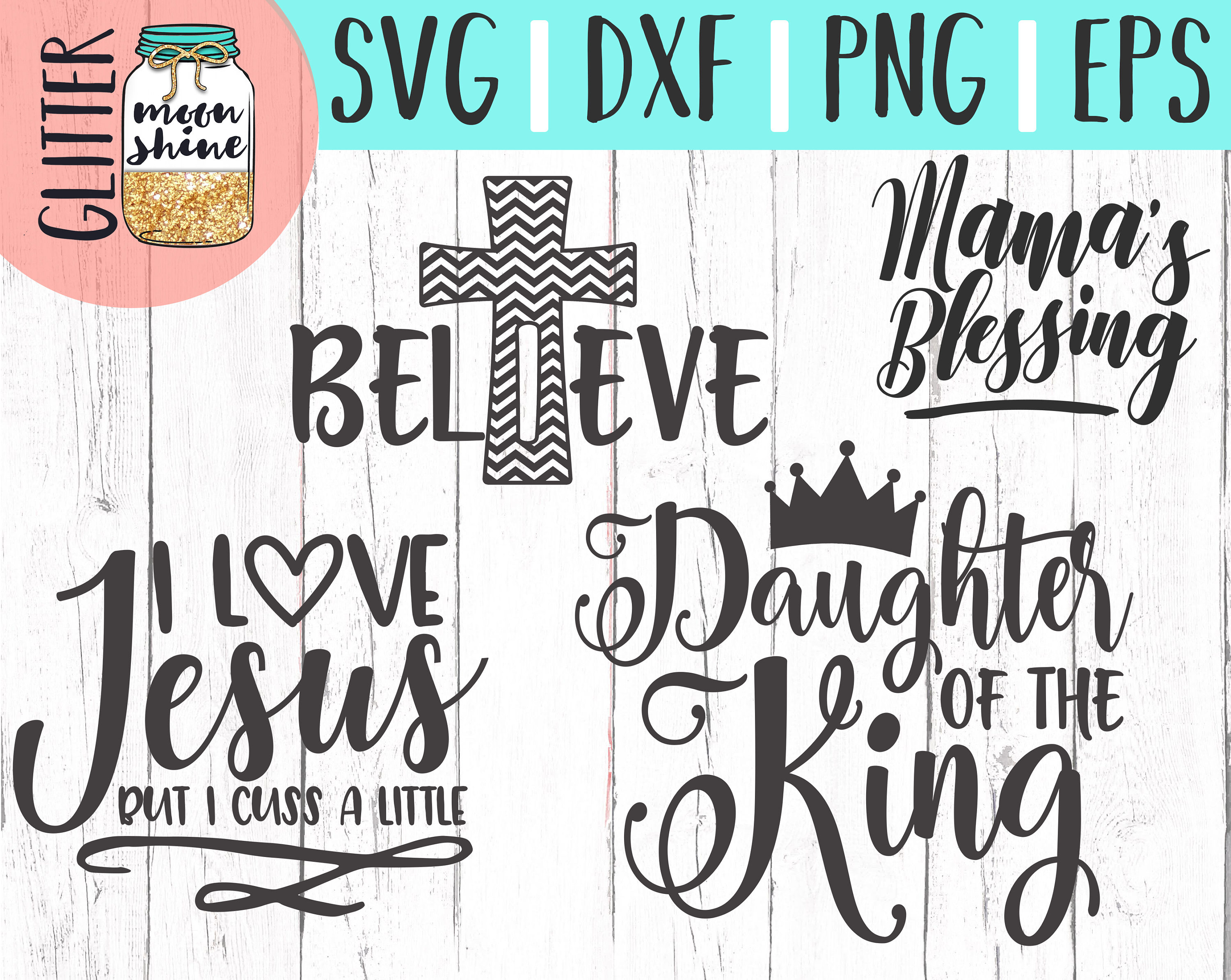 Hashtag Blessed Bundle Svg Eps Dxf Png Files for Cutting - Etsy