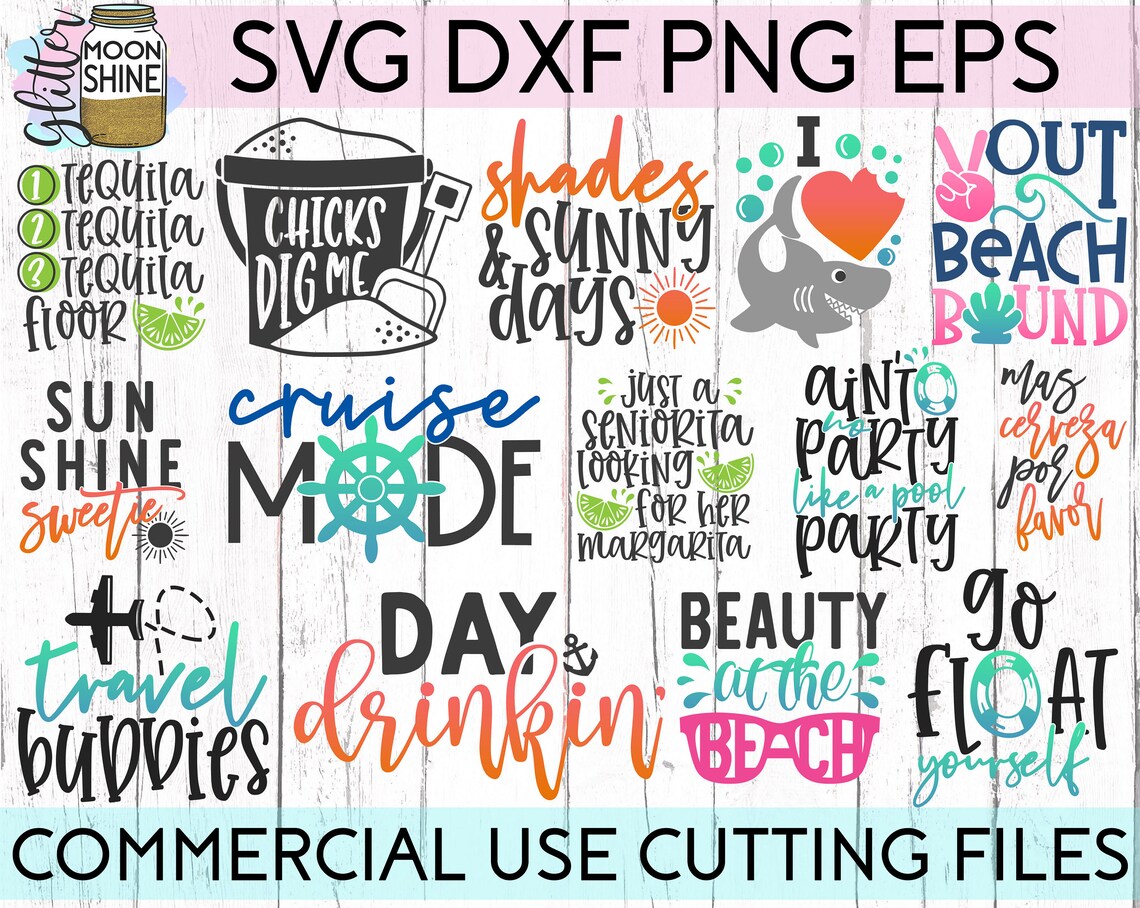 Big Summer Bundle of 22 1 Svg Eps Dxf Png Files for Cutting | Etsy