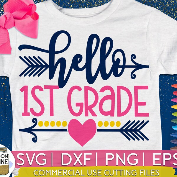 1st Grade Svg - Etsy