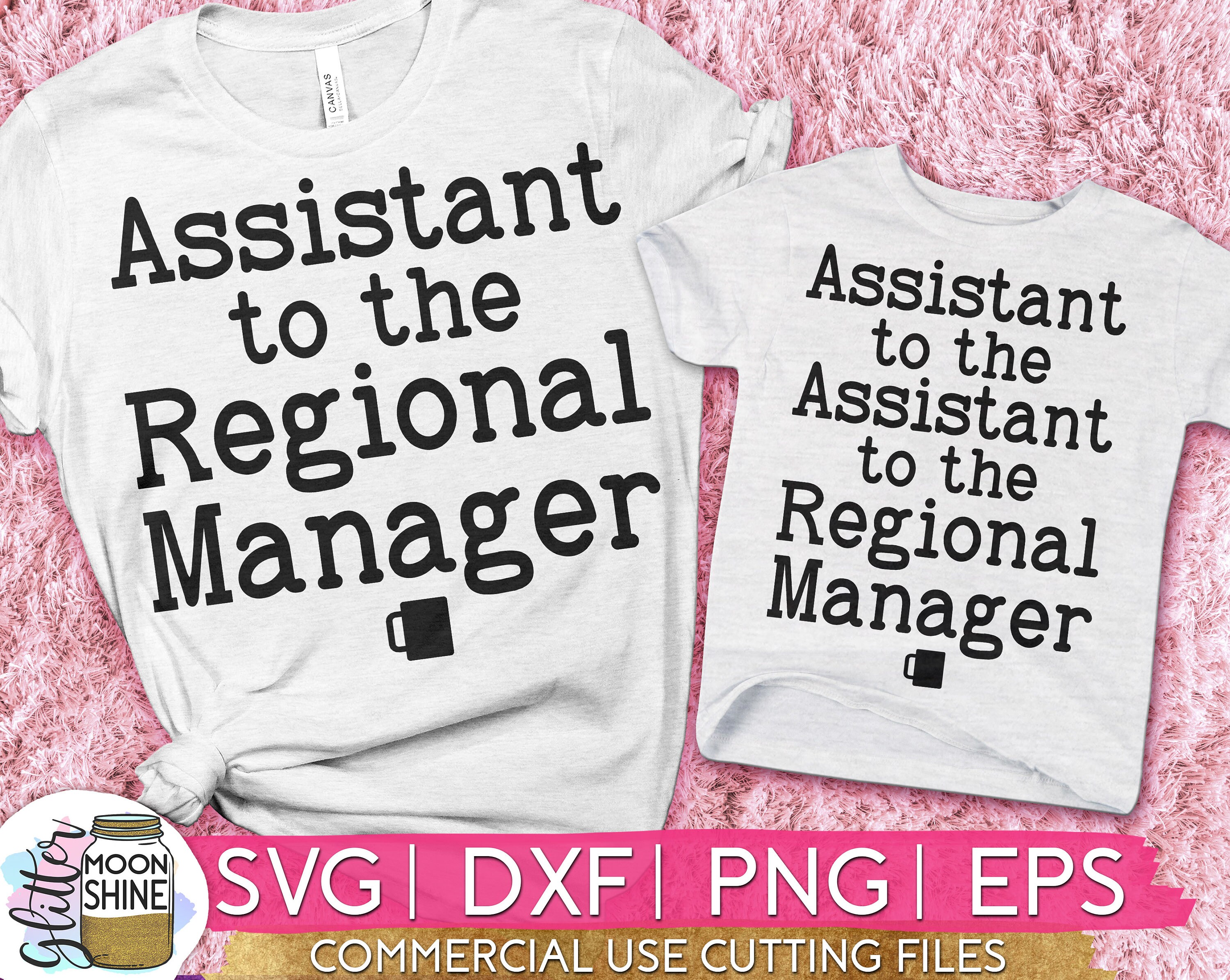 Regional Manager Set of 2 svg eps dxf png Files for Cutting | Etsy