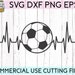 Soccer Heartbeat Svg Eps Png Dxf Cutting Files for Silhouette - Etsy