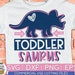 Toddler Saurus Girl Svg Dxf Eps Png Files for Cutting Machines Cameo ...