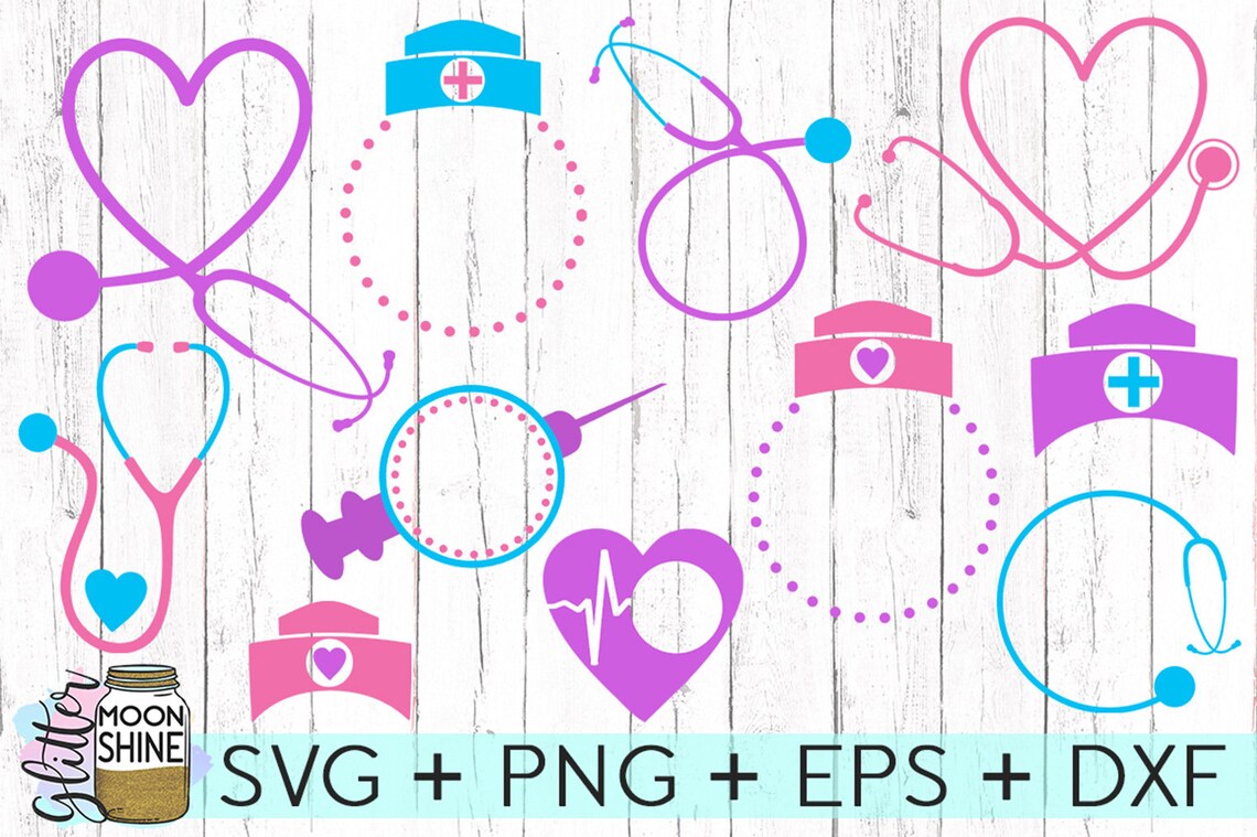 HUGE Nurse Bundle of 25 Svg Eps Dxf Png Files for Cutting - Etsy