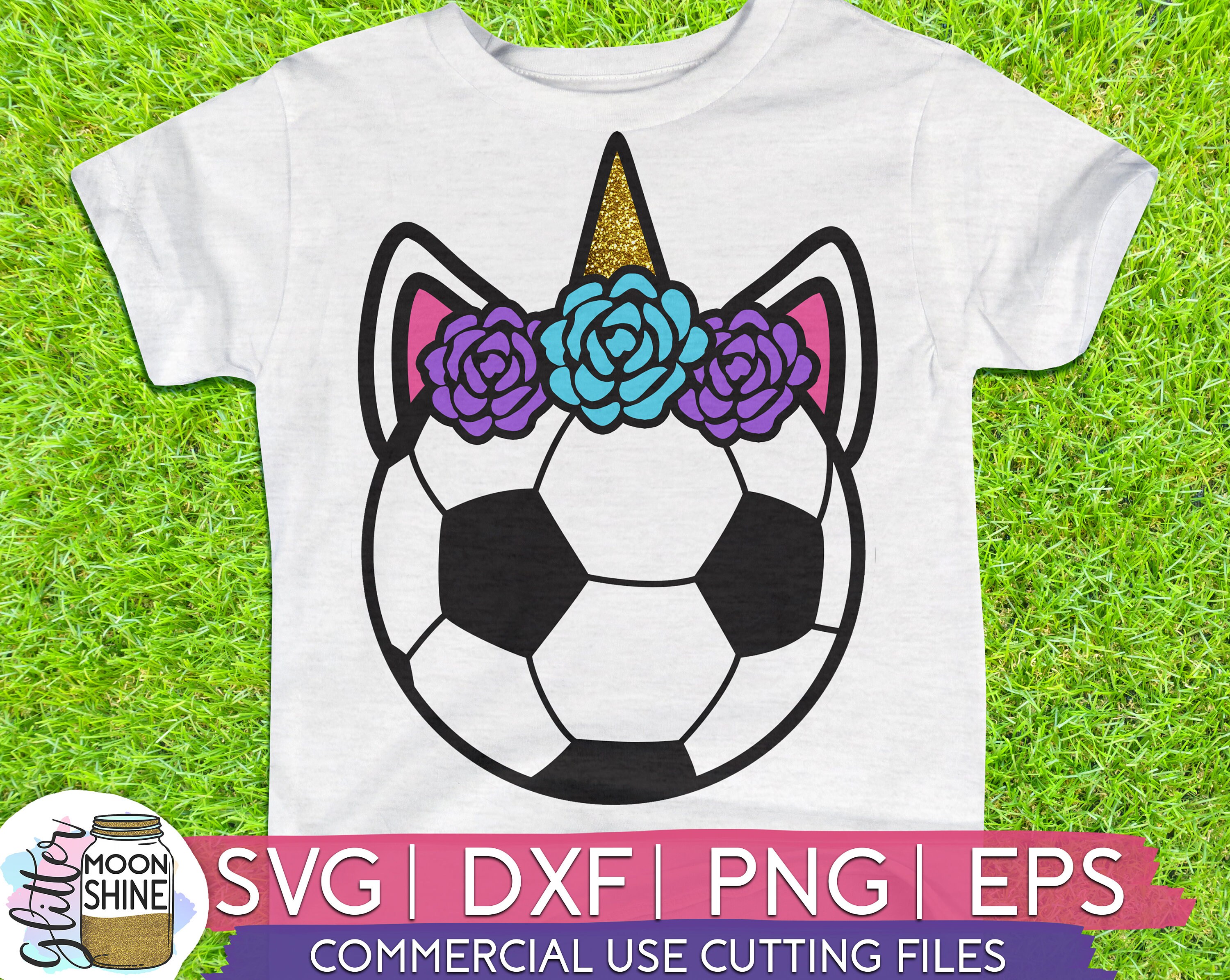 Soccer Ball Unicorn Svg Eps Png Dxf Cutting Files for | Etsy
