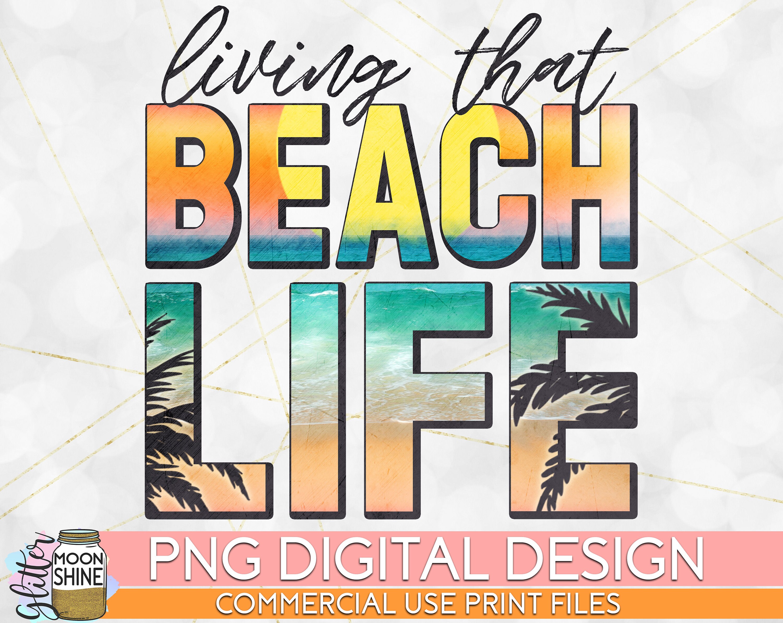 Vintage Beach Babe Sunglasses Leopard-Ready To Press Sublimation ...