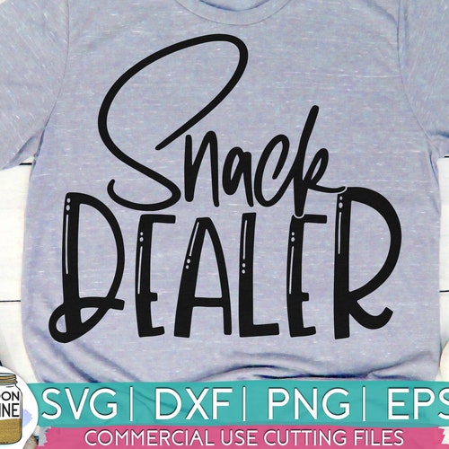 Snack Dealer and Stealer Set of 2 Svg Eps Dxf Png Files for - Etsy