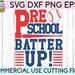 Preschool Batter up Svg Dxf Eps Png Cutting Files for Silhouette Cameo ...