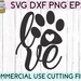 Love Paw Svg Dxf Eps Png Files for Cutting Machines Cameo | Etsy
