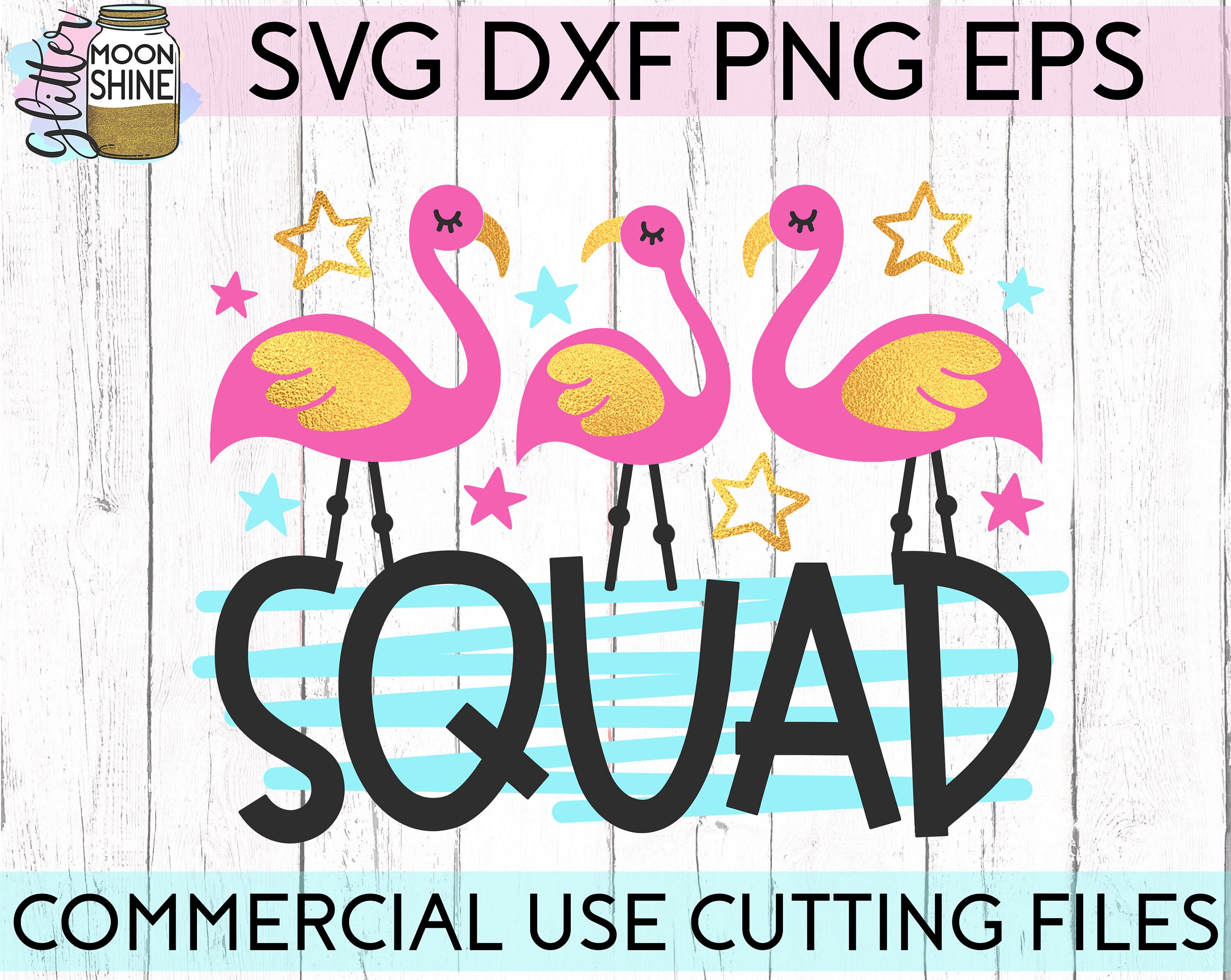 Flamingo Squad Svg Dxf Eps Png Files for Cutting Machines | Etsy